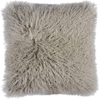 Pad Glory - Kissenhülle, Kissen - Lammfell - Lammfellkissen - Light Grey, Hellgrau - 40 x 40cm - Lieferung erfolgt OHNE Füllung