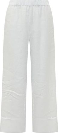 Sundek Femme, Pantalons, Blanc, Taille: 40 FR Linen Pantalons