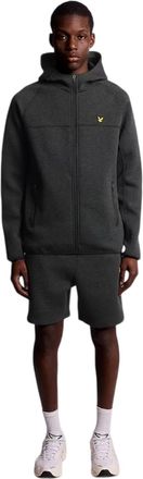 Lyle & Scott Hoodie mit durchgehendem Rei&szlig;verschluss f&uuml;r Herren, Raglan&auml;rmel (Schwarz)