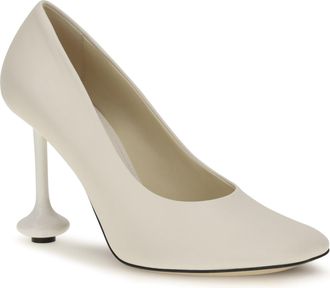 Loewe Womens Pumps Toy White Goat Leather Sandal