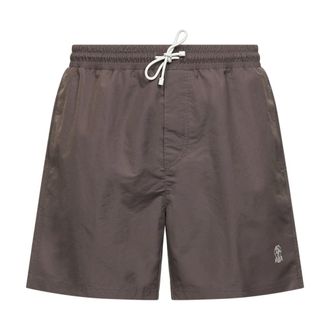 Brunello Cucinelli Homme, Maillots de bain, Brun, Taille: M Swim Shorts