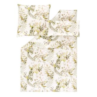 ESTELLA Mako-Satin Bettw&auml;sche Evia reseda