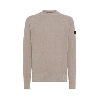 Peuterey Soft Knit Rundhals-Pullover - - Knitwear - Herren - Beige - XL