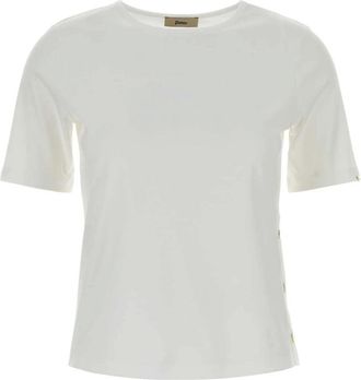 Herno Femme, Tops, Blanc, Taille: 34 FR T-Shirt en coton