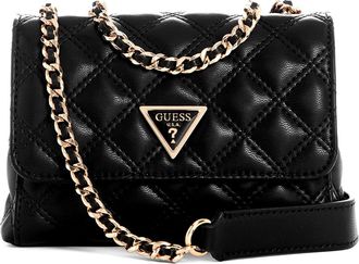 Guess Giully Mini 2 Compartment Convertible Flap XS Black