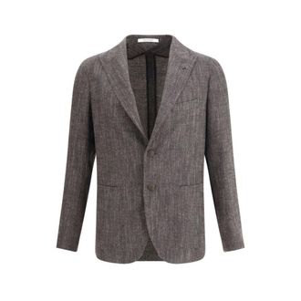 Tagliatore Blazer &agrave; motif chevron - Homme - Vestes - Beige - Taille: M