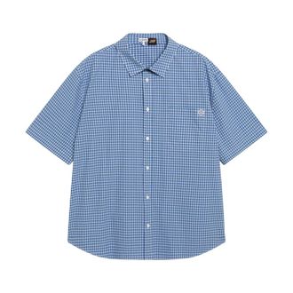 Loewe Kurz&auml;rmeliges Hemd - - Shirts - Herren - Blau - 3XS