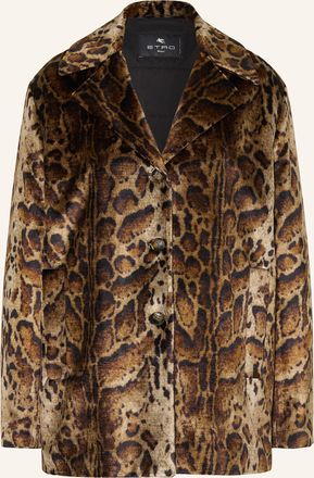 Etro Etro Samtmantel schwarz