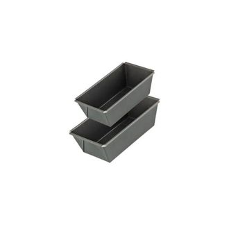 Zenker 9916650 Ensemble de 2 moules &agrave; cakes 20 cm et 16 cm, moule &agrave; cake, moule &agrave; g&acirc;teaux rectangulaires, moule a gateau, moule rectangle, Acier, 20,5 x 11,5