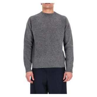Herno Rundhals-Strickware - - Knitwear - Herren - Grau - 2XL