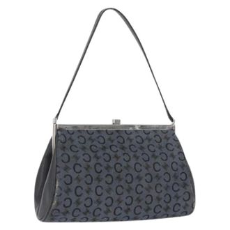 Celine Sac port&eacute; &eacute;paule Pre-owned C Macadam en toile - Femme - Pre-owned - Gris - Taille: ONE Size