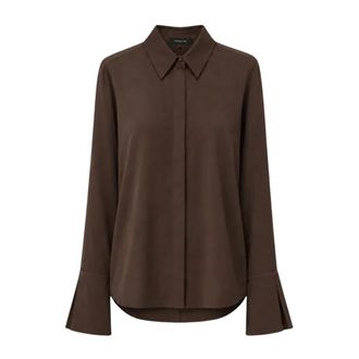 Federica Tosi Chemise classique - Femme - Blouses et Chemises - Brun - Taille: 40 FR