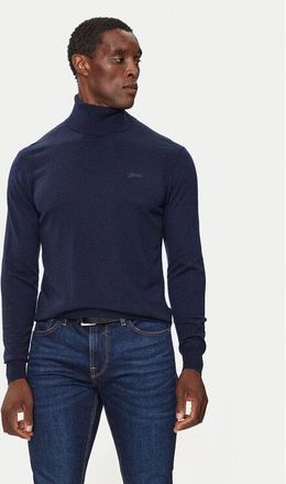 Guess Rollkragenpullover M4BR05 Z3H82 Dunkelblau Regular Fit