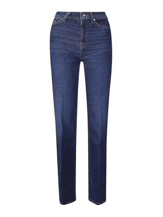 7 For All Mankind Straight Leg Jeans - Blau