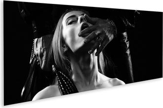 Islandburner Bild auf Leinwand Paar Liebesspiele Leidenschaftliches BDSM für Schlafzimmer Bilder Wandbilder Poster ISCS-Pano