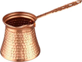 Generic Türkische Kaffeekanne, langes Griff Metal Arabische Kaffeekanne | Klassische Kaffeemaschine, breite Mundkaffeekanne für Zuhause, Café, Küche