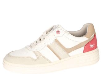 Mustang Jeans Damen Schnürschuh aus rutschfesten pflegeleichten Materialien 1510-301, Größe:39 EU, Farbe:Beige