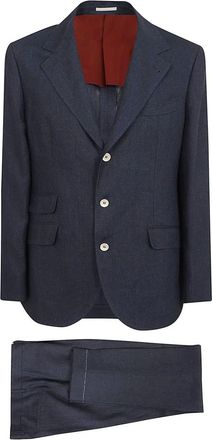 Brunello Cucinelli Homme, Costumes, Bleu, Taille: 2XL Formal Blazers