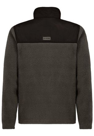Sublevel Fleecejacke Herren Teddyfleecejacke mit Brusttasche und Stehkr Fleecejacke Outdoorjacke Kuscheljacke