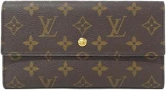 Louis Vuitton unisex, Pre-owned, Brun, Taille: ONE Size Portefeuille en toile Pre-owned