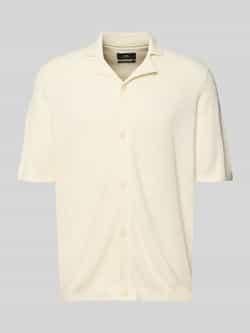 Fynch-Hatton Regular Fit Freizeithemd in Boucl&eacute;-Optik