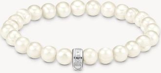 Thomas Sabo Armband in Silberoptik und Wei&szlig;