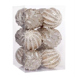 Generic 12 St&uuml;ck Weihnachtskugel Christbaumkugeln Weihnachten Baumschmuck gl&auml;nzend glitzernd matt Weihnachten Deko Anh&auml;nger Christbaumschmuck Weihnachtsbaum D