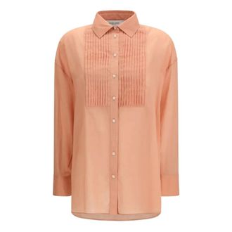 Golden Goose Femme, Blouses et Chemises, Rose, Taille: 36 FR Chemise en coton