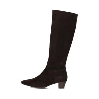 Stefano Lauran Braune Wildleder Stiefel mit hohem Absatz - - Shoes - Damen - Braun - 40 EU
