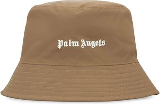 Palm Angels Homme, Accessoires, Beige, Taille: ONE Size Bob Logo Classique