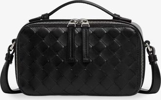 Bottega Veneta Leather clutch bag with Intrecciato motif - BOTTEGA VENETA - gender_Man