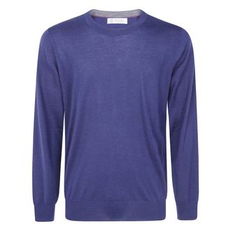 Brunello Cucinelli Herren, Strickwaren, Blau, XLGr&ouml;&szlig;e