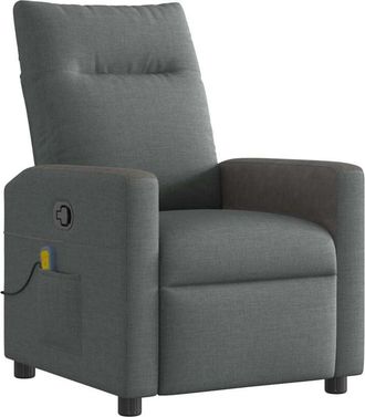 vidaXL Massagesessel Dunkelgrau Stoff - Vidaxl
