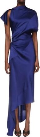 Victoria Beckham Femme, Robes, Bleu, Taille: 38 FR Asymmetric Twist Dress