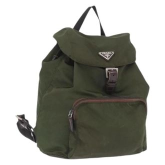 Prada Pre-owned Vintage Backpack - - Pre-owned - Damen - Gr&uuml;n - ONE SIZE