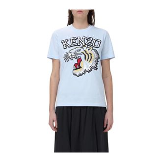 Kenzo Femme, Tops, Bleu, Taille: 42 FR T-Chemises