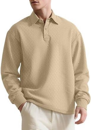 Generic Polo classique extensible pour homme, coupe classique, coupe classique, tunique de vacances l&eacute;g&egrave;re et respirante, kaki, 3XL
