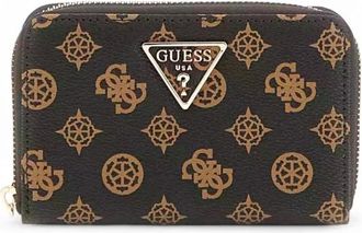 Guess Femme, Accessoires, Brun, Taille: ONE Size Laurel SLG Medium Zip Around Wallet