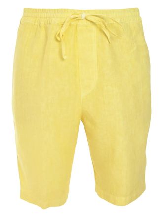 120% Lino bermuda en lin - Jaune