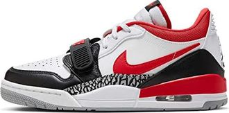 Nike Air Jordan Legacy 312 Chicago CD7069 Baskets pour homme Blanc/noir/gris loup/rouge feu 160, Blanc, noir, loup, gris, rouge feu, 45 EU