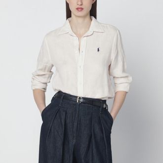 Polo Ralph Lauren Cream-coloured linen shirt
