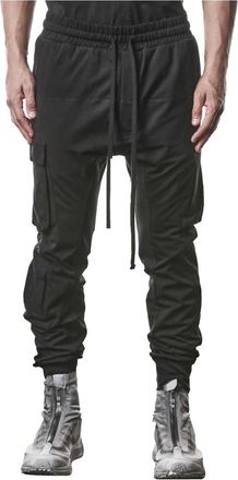 Thom Krom Homme, Pantalons, Noir, Taille: S Pantaloni Cargo Jogger