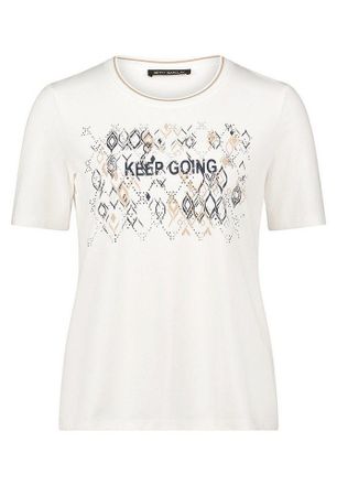Betty Barclay Kurzarmshirt Damen mit Placement (1-tlg)