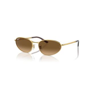 Ray-Ban Rb3734 Sonnenbrillen Arista Gold Fassung Braun Glas Polarisiert 56-18