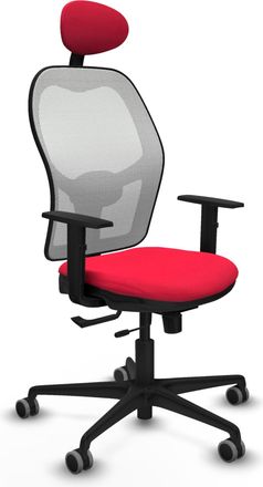 Piqueras y Crespo Jorquera B&uuml;rostuhl mit 1D-Armen, h&ouml;henverstellbarer Lendenwirbelst&uuml;tze und festem Kopfteil, ausgestattet mit Syncro/Traslack und injiziertem Schaumsto