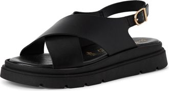 Tamaris Sandalette Damen Keilabsatz schwarz,EU 40