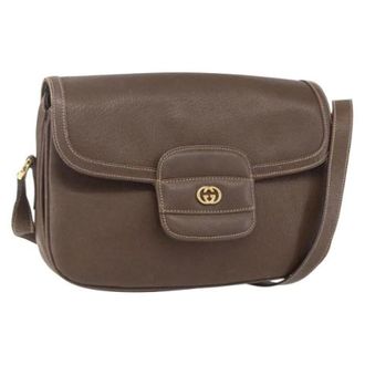 Gucci Sac bandouli&egrave;re vintage Pre-owned - Femme - Pre-owned - Brun - Taille: ONE Size