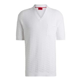HUGO BOSS Homme, Tops, Blanc, Taille: S Polos Classiques pour Hommes