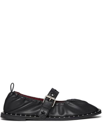 Stella McCartney ballerines Falabella &agrave; clous - Noir