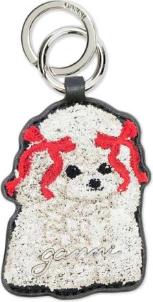 Ganni Femme, Accessoires, Multicolore, Taille: ONE Size Joy Dog Bow Keyring